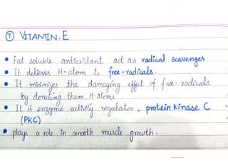 Pathology antioxidants handwritten notes by urooj umer | PDF