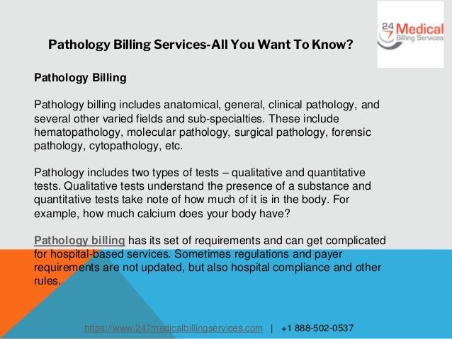 Pathology billing services all you want to know | PDF