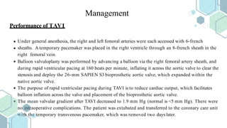 Severe Aortic Stenosis with Ischemic Heart Disease. (Management of TAVI ...