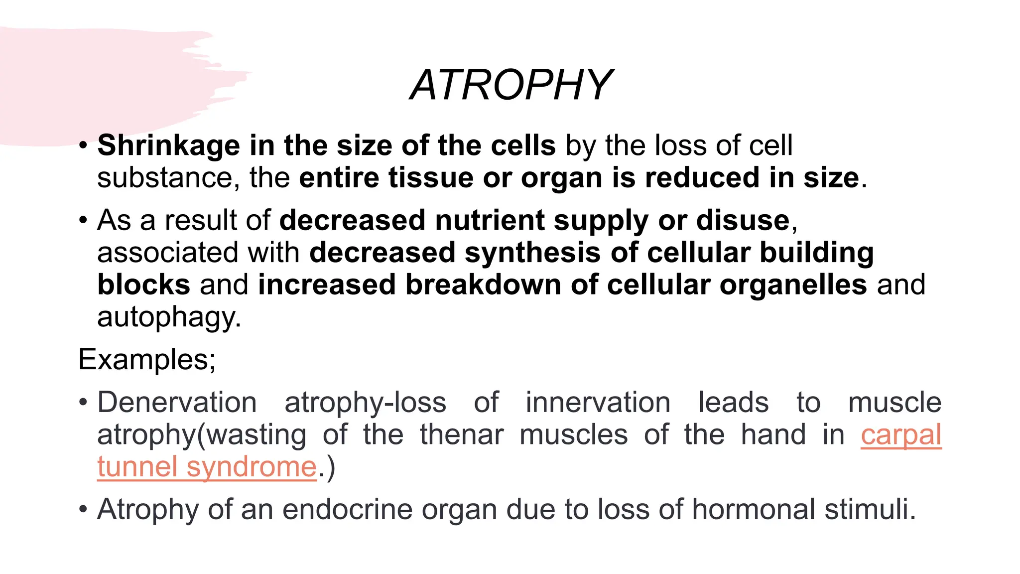 Cell adaptations.pptx/ hypertrophy/ atrophy/ dysplasia/ metaplasia ...