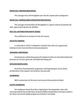 Pathology definitions | DOCX