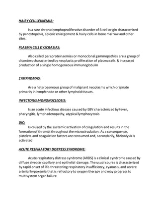 Pathology definitions | DOCX
