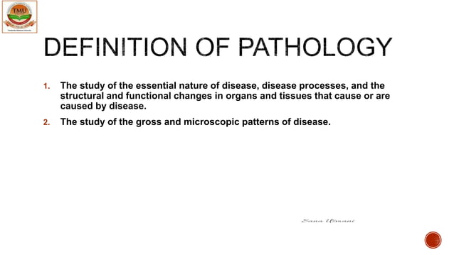 PATHOLOGY INTRODUCTION.pptx | Infectious Diseases | Diseases and Conditions