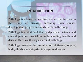 PATHOLOGY FOR NURSES INTRODUCTION....... | PPTX
