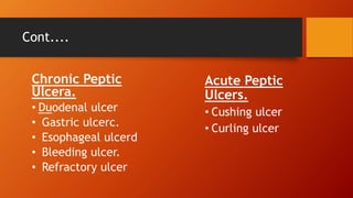 Gastric ulcer | PPTX