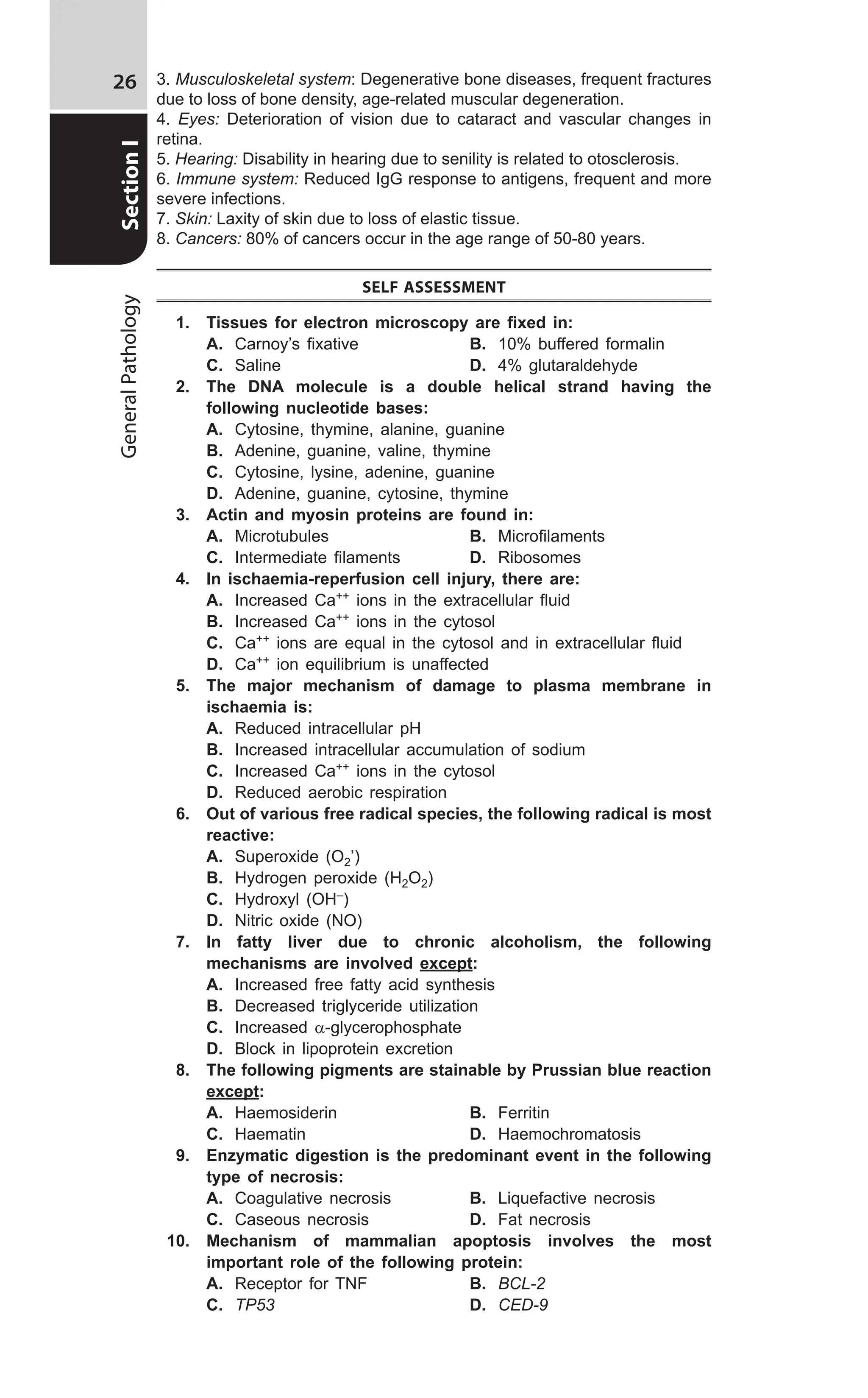 pathology MCQS introduction to pathology general pathology | PDF