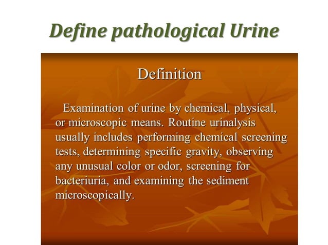 Pathology of blood and urine | PPTX | Blood Disorders | Diseases and ...