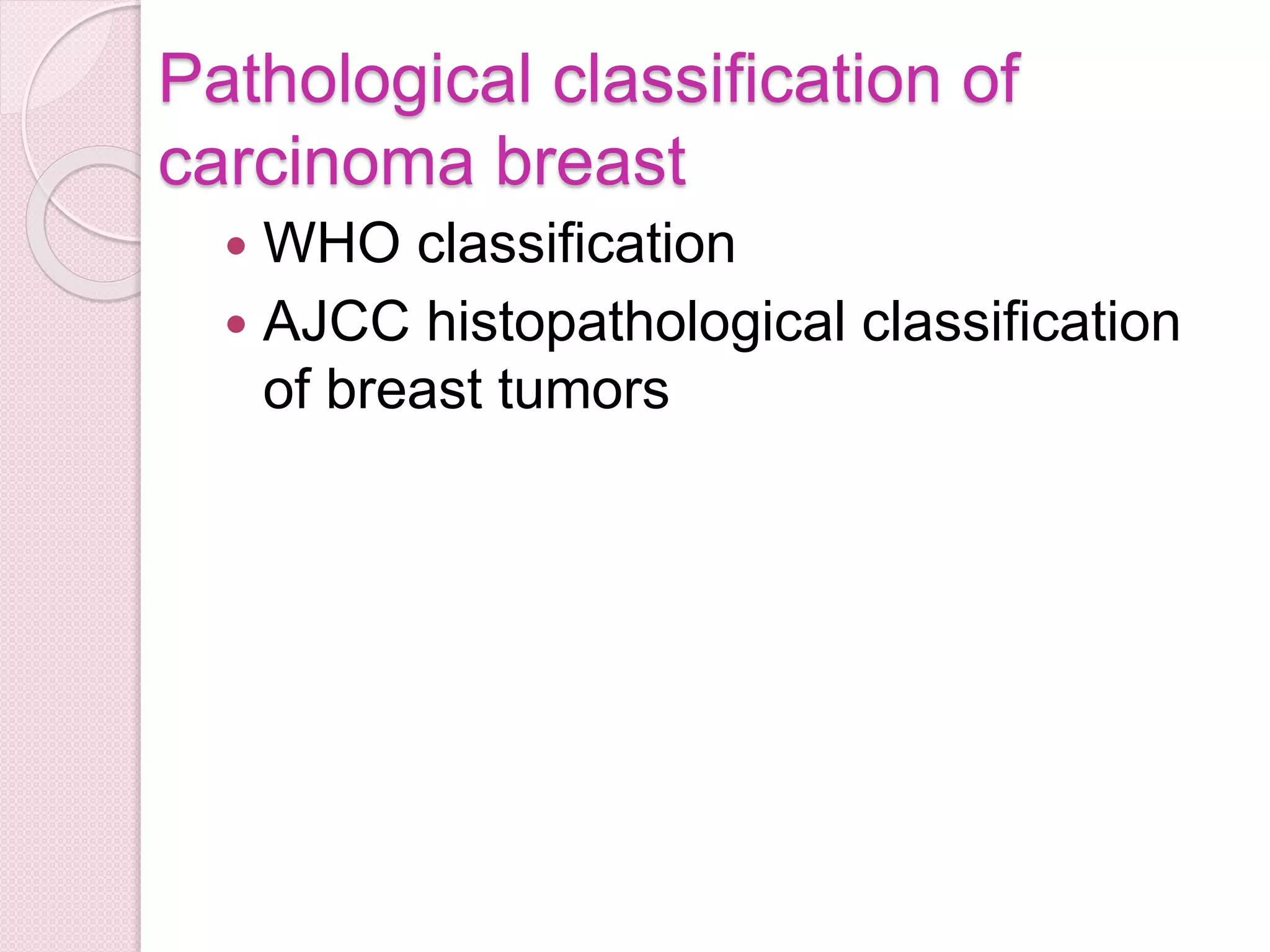 Pathology of carcinoma breast | PPTX