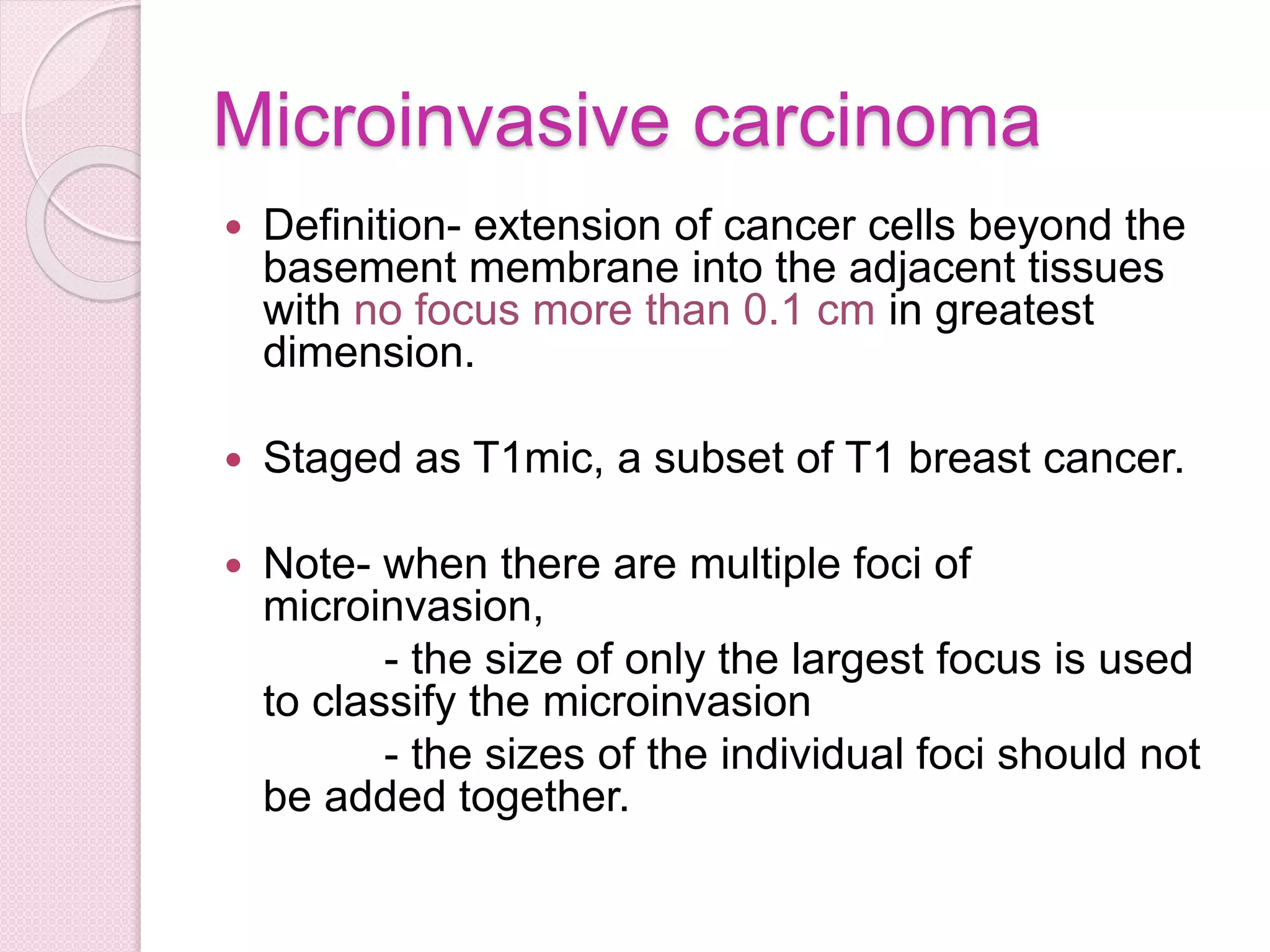 Pathology of carcinoma breast | PPTX