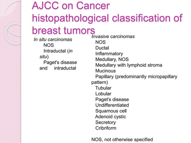 Pathology of carcinoma breast | PPTX | Skin and Dermatology | Diseases ...