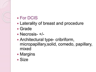 Pathology of carcinoma breast | PPTX