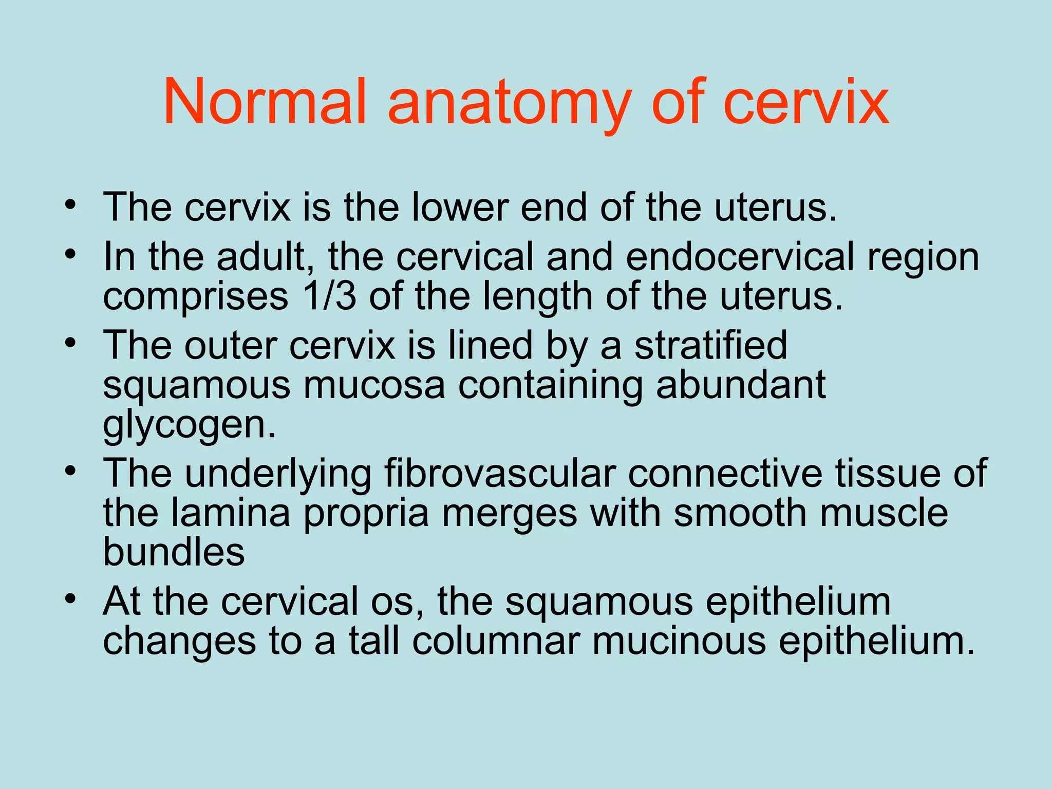 Pathology Of Cervix Ppt