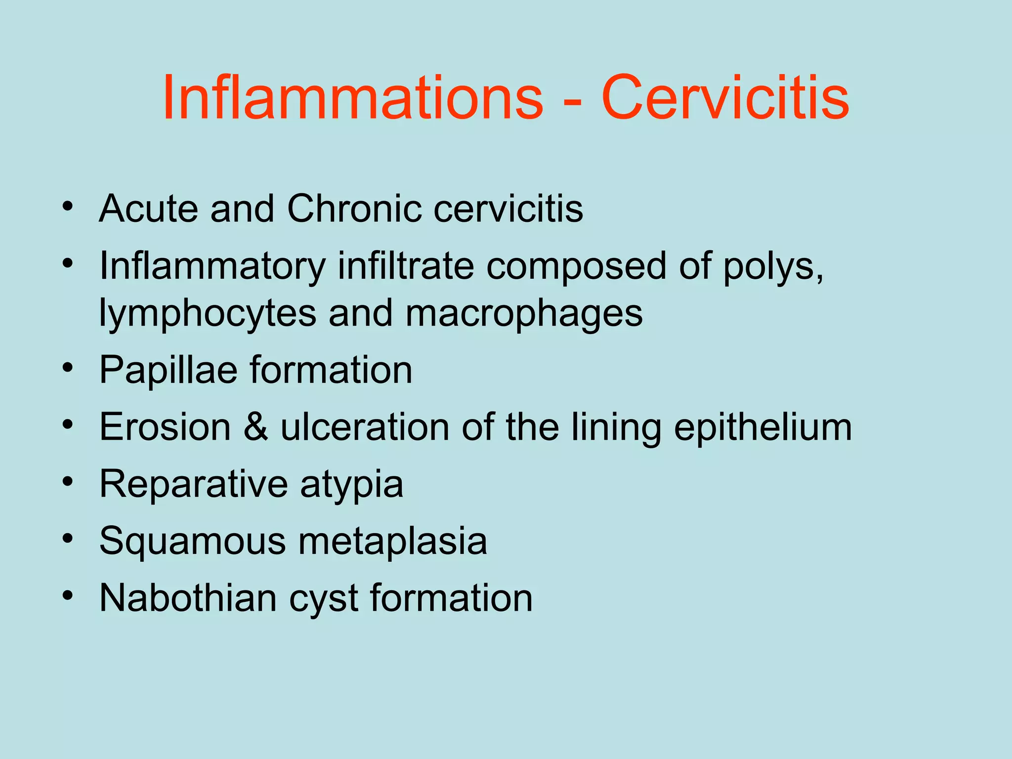 Pathology of cervix | PPT
