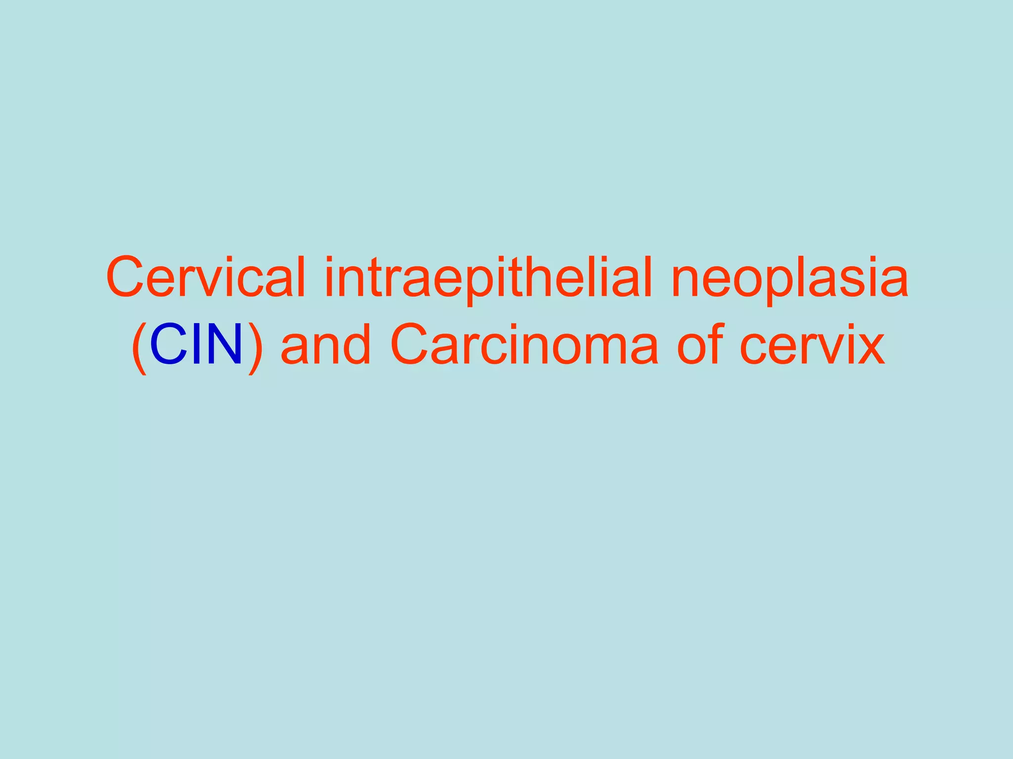 Pathology of cervix | PPT