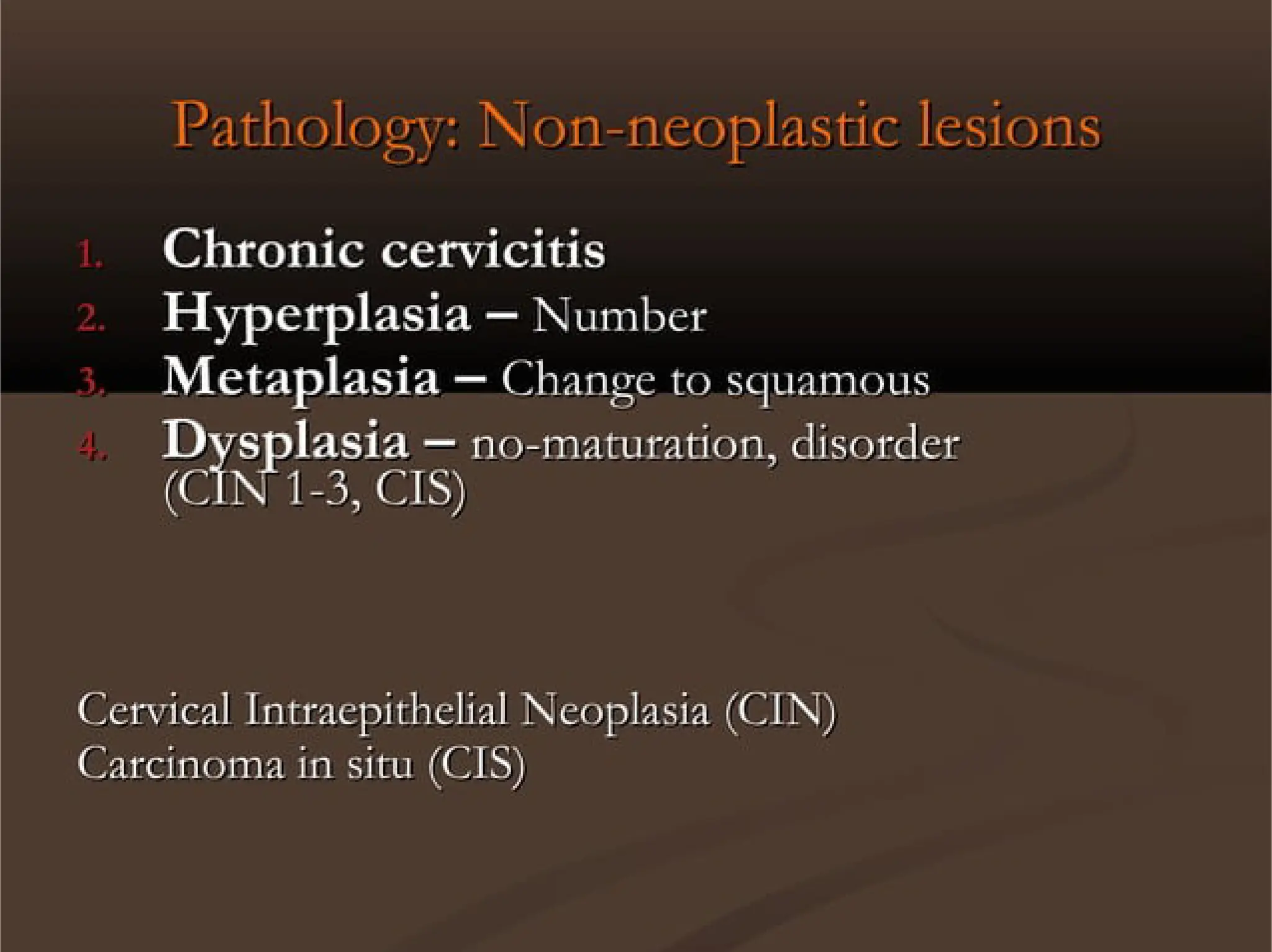 Pathological lesions of cervix.ppt benign and malignant lesions of ...