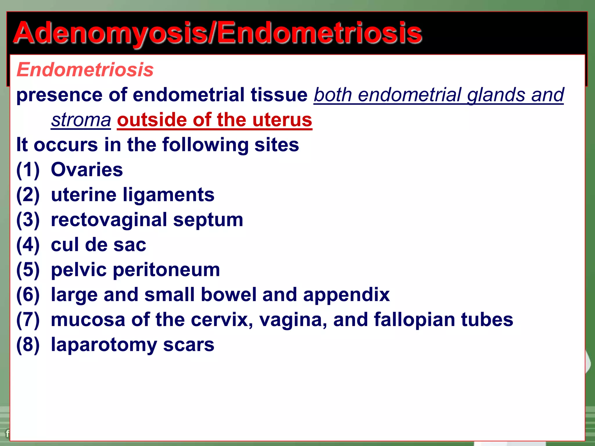 Pathology of cervix &uterus | PPTX
