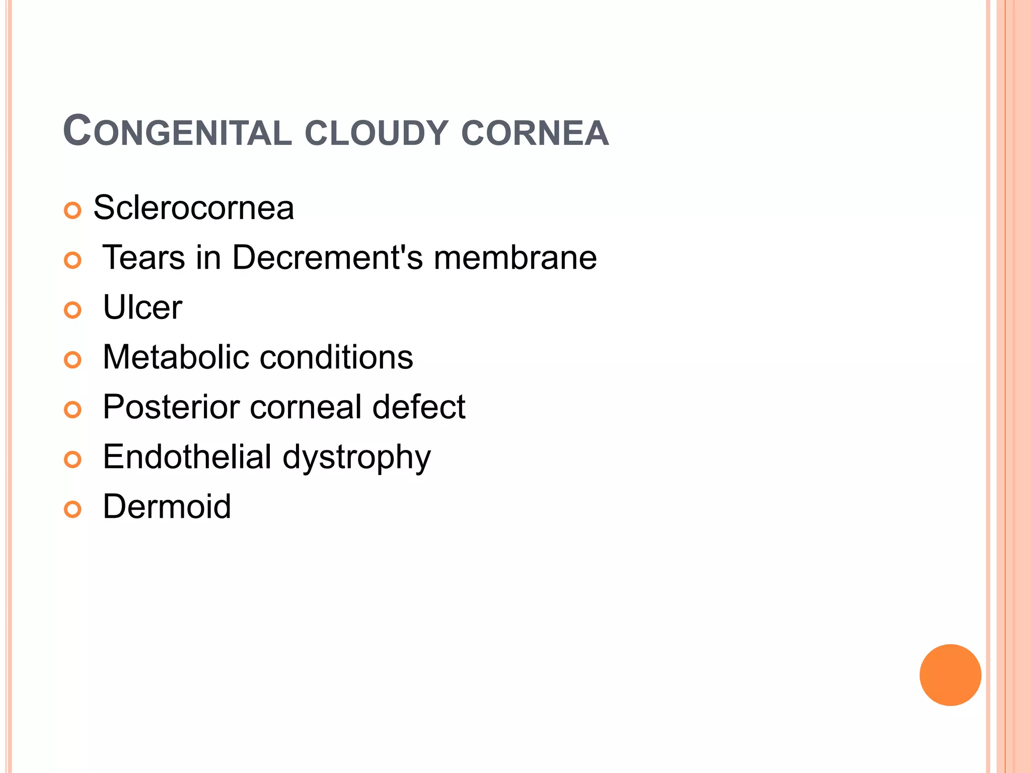 Pathology of cornea 2 | PPTX
