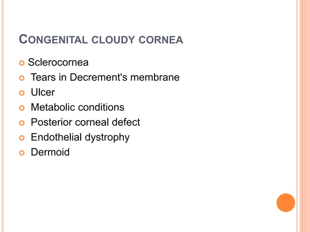 Pathology of cornea 2 | PPT