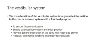 Pathology of equilibrium - DR ADITYA GOEL | PPTX