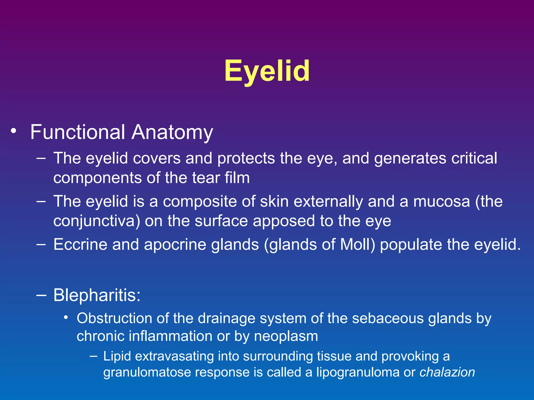 Pathology of eye i-2013-final | PPT