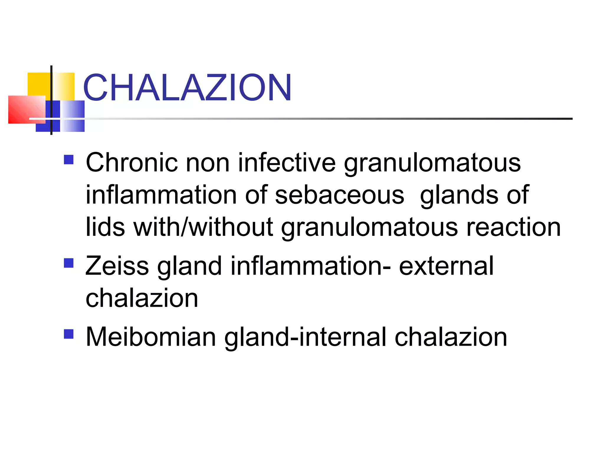 Pathology of eyelids and adnexa | PPT