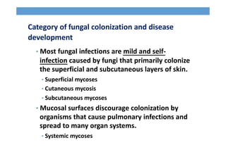Pathology of fungal infection | PPTX