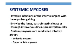 Pathology of fungal infection | PPTX