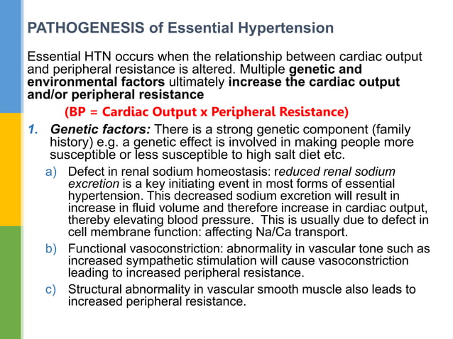 PATHOLOGY OF HYPERTENSION .ppt | Endocrine and Metabolic Diseases ...