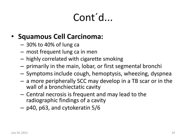 Pathology Of Lung Tumorspptx