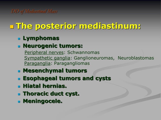 Pathology of mediastinal masses | PDF