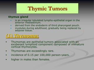 Pathology of mediastinal masses | PDF