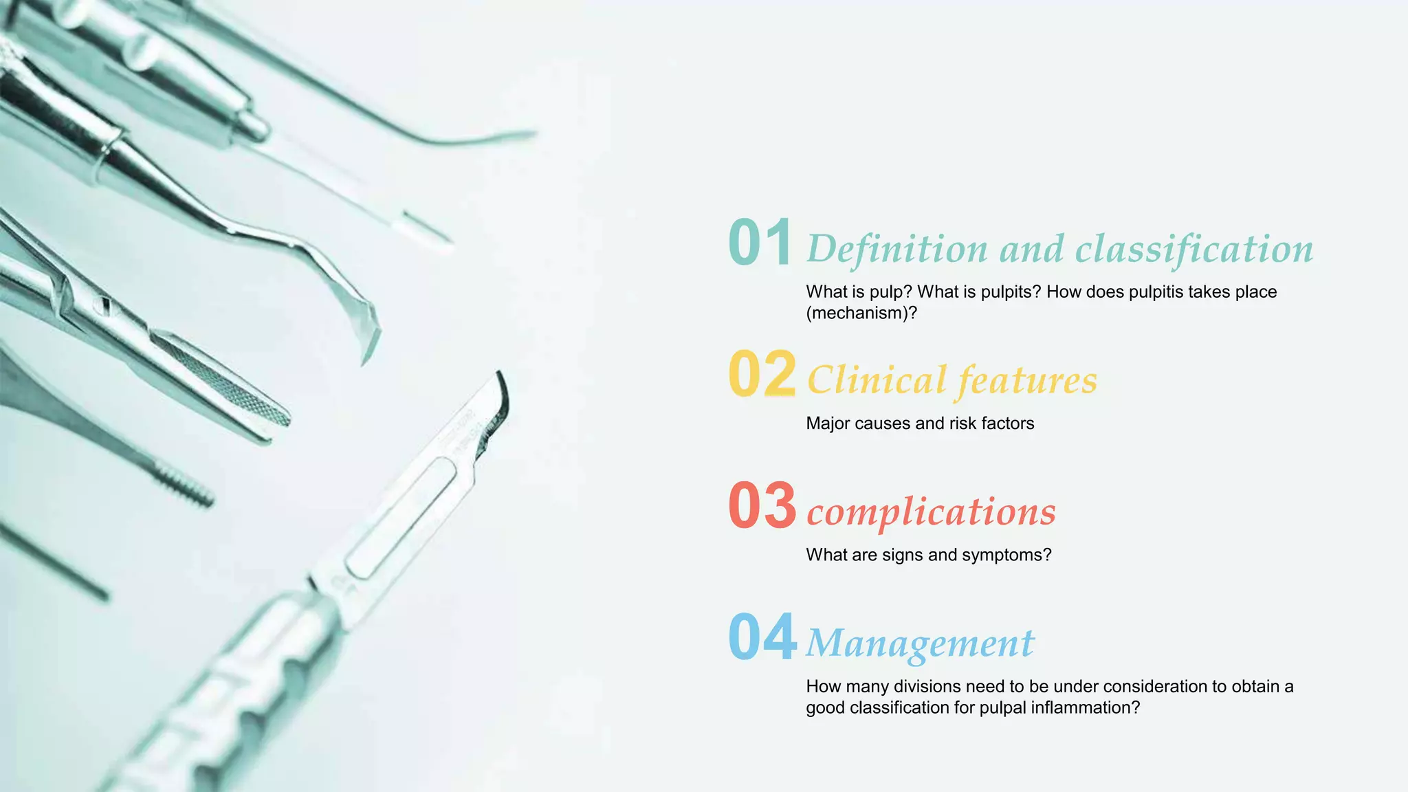 Pathology of pulp and its sequels | PPTX