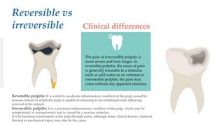 Pathology of pulp and its sequels | PPTX