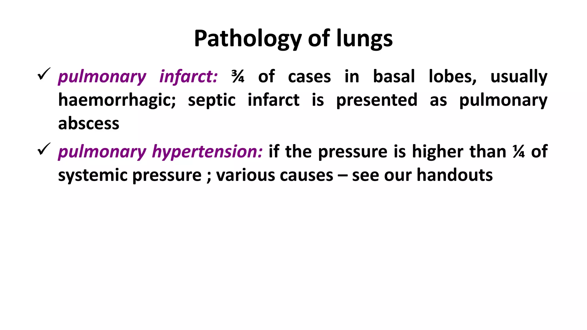 Pathology of respiratory system | PPT