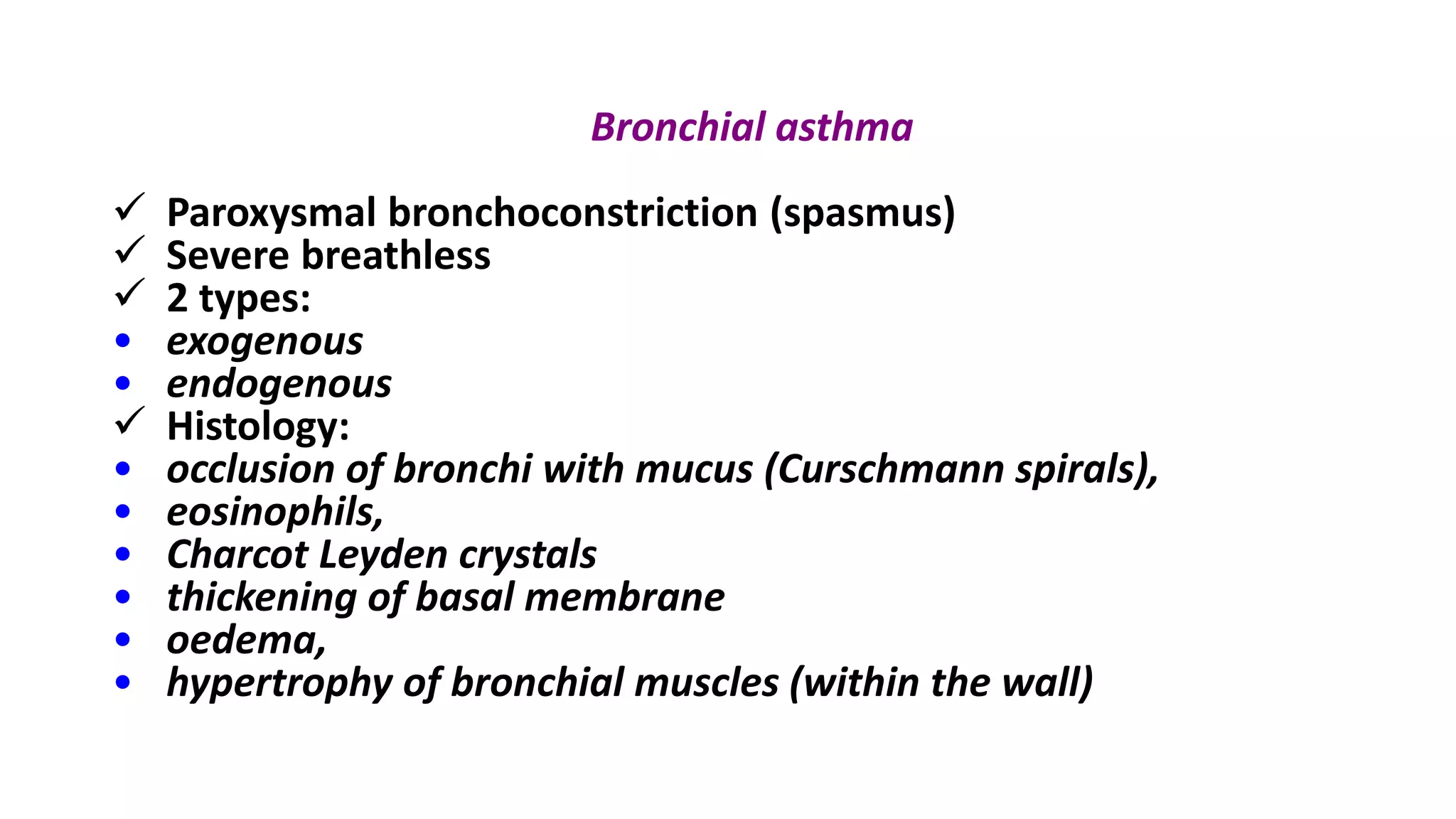 Pathology of respiratory system | PPT