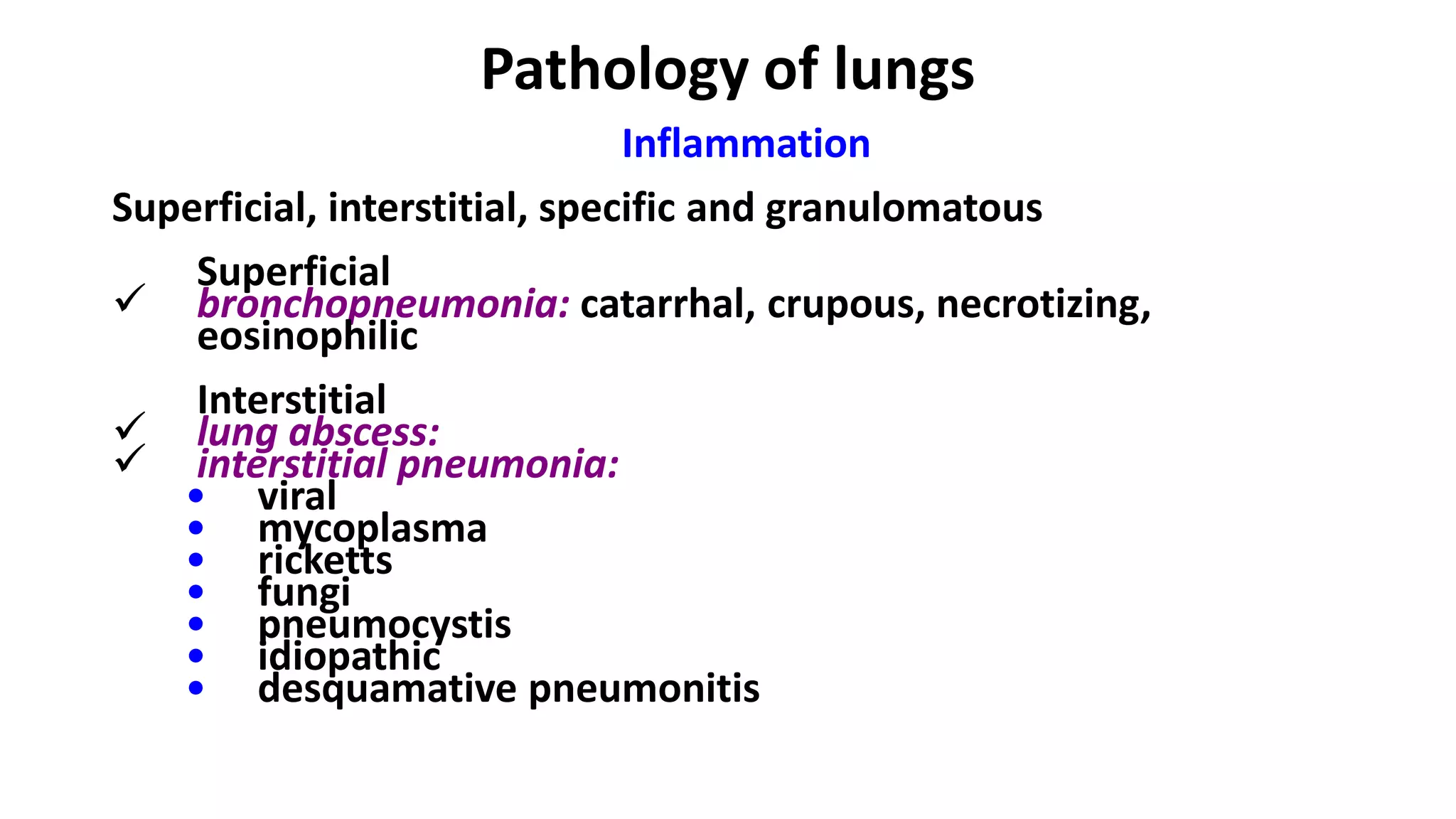 Pathology of respiratory system | PPT