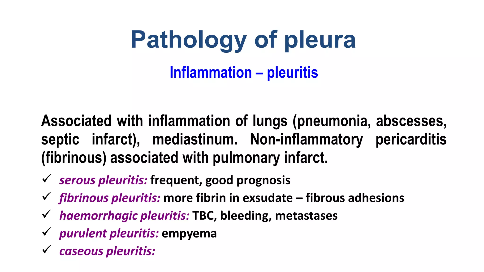 Pathology of respiratory system | PPT