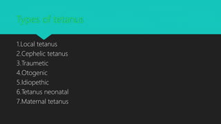 Pathology of tetanus by muhammad arham | PPT