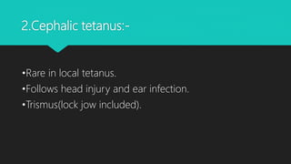 Pathology of tetanus by muhammad arham | PPT