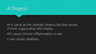 Pathology of tetanus by muhammad arham | PPTX
