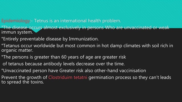 Pathology of tetanus by muhammad arham | PPT