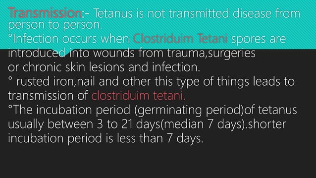 Pathology of tetanus by muhammad arham | PPT