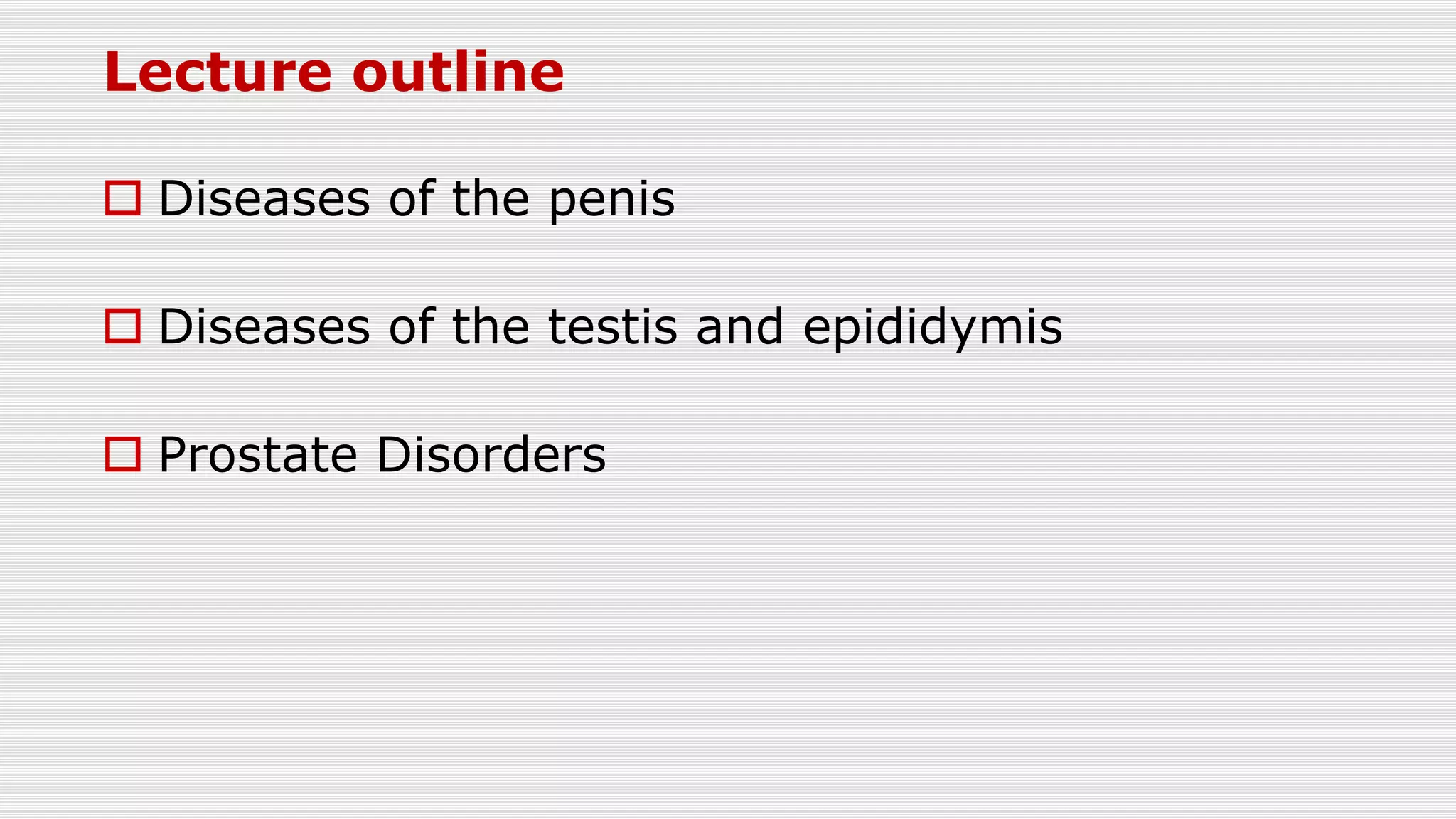 Pathology of the male reproductive system 2 | PPTX
