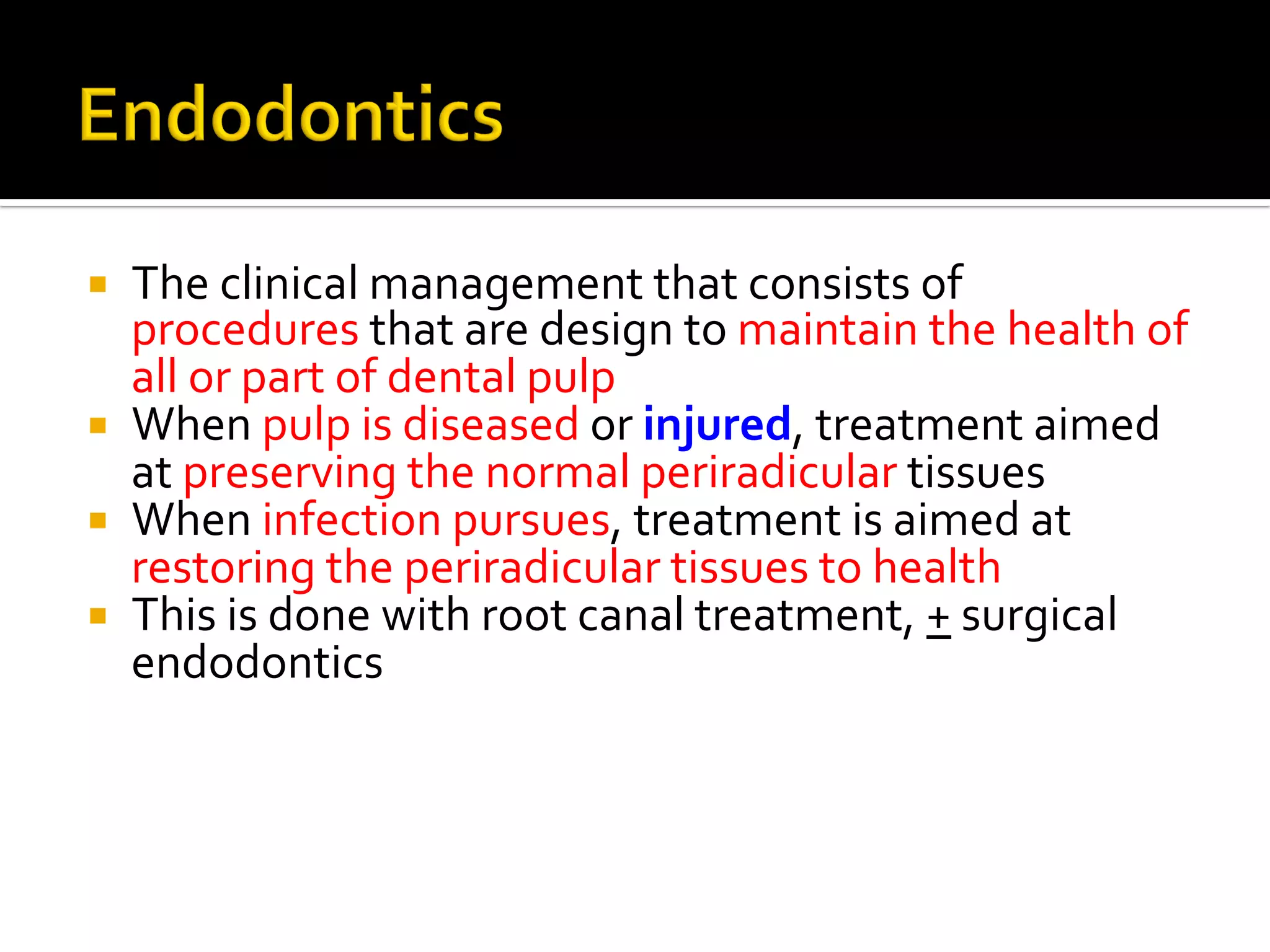Pathology of the pulpal and periradicular tissues 2012 2013 | PDF