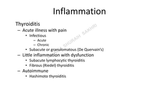 Pathophysiology of the thyroid gland | PPT