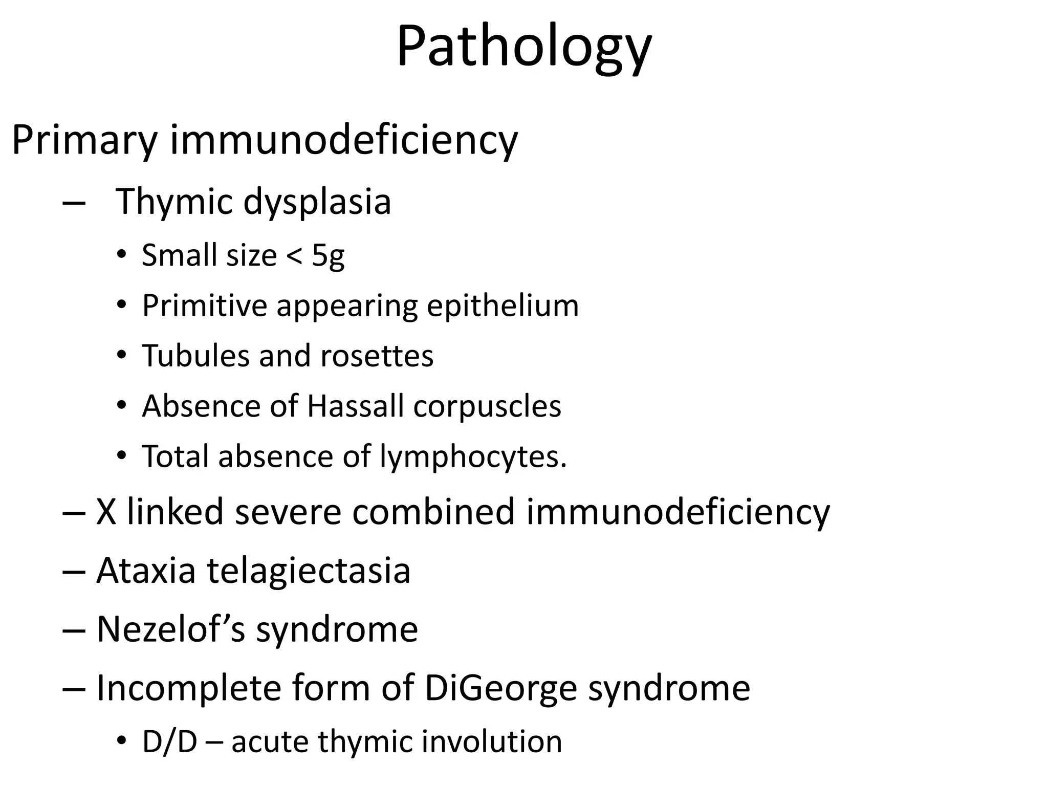 Pathology of thymus | PPTX
