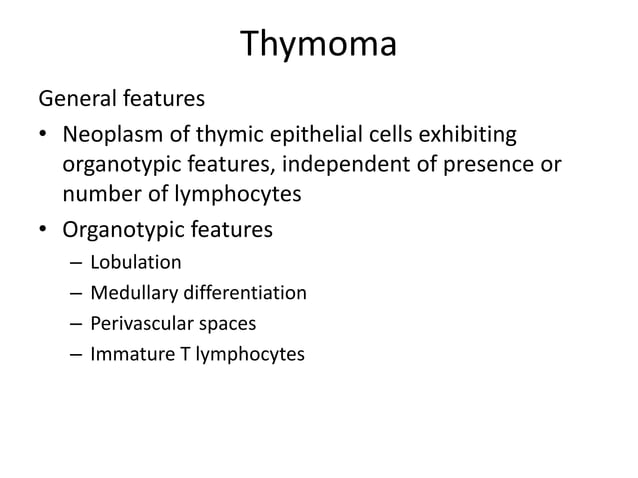 Pathology of thymus | PPTX