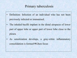 Pathology of tuberculosis of lung | Jindal Chest Clinic | PPT