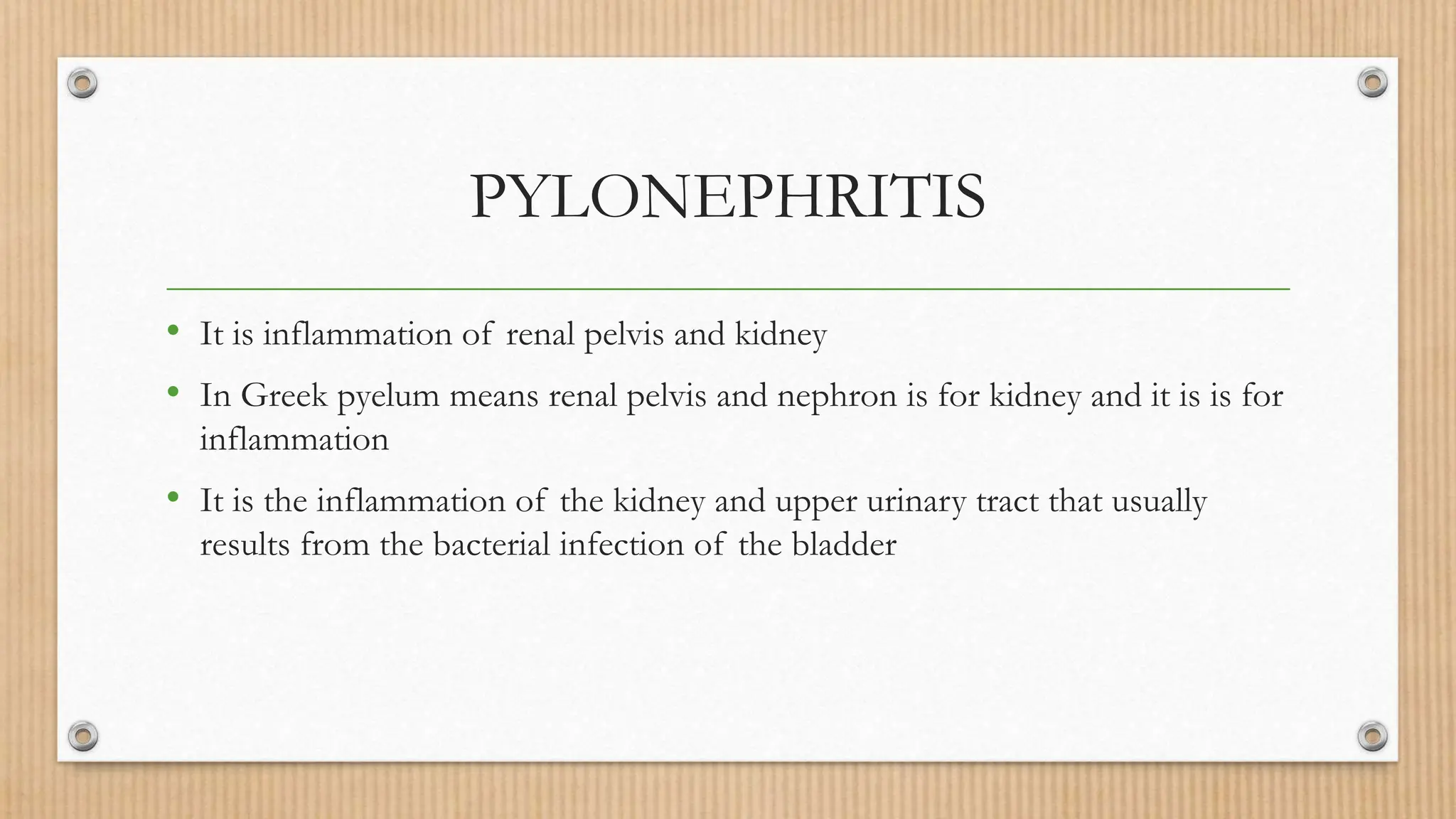 PATHOLOGY OF URINARY SYSTEM DISORDER ppt | PPTX