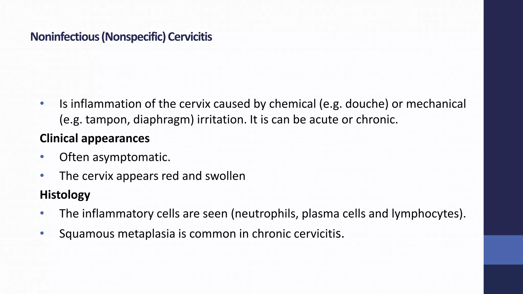 Pathology of uterine cervix 2018 Sufia Husain | PPTX